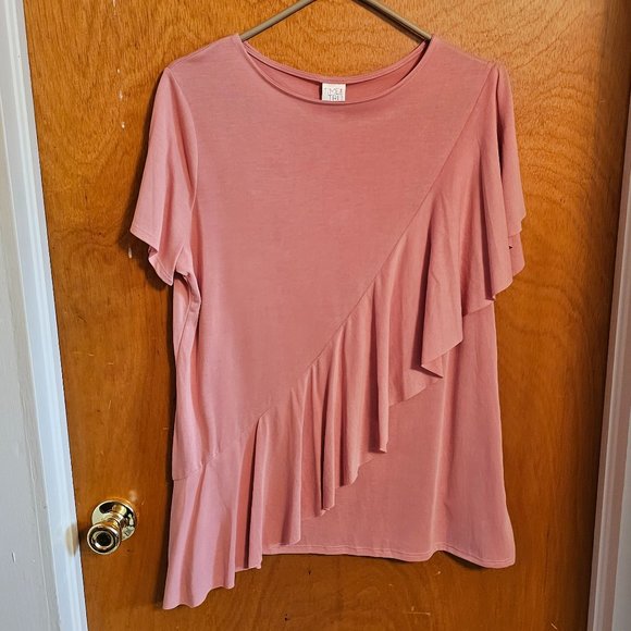 Time and Tru | Tops | Time And True Short Sleeve Pink Tunic | Poshmark
